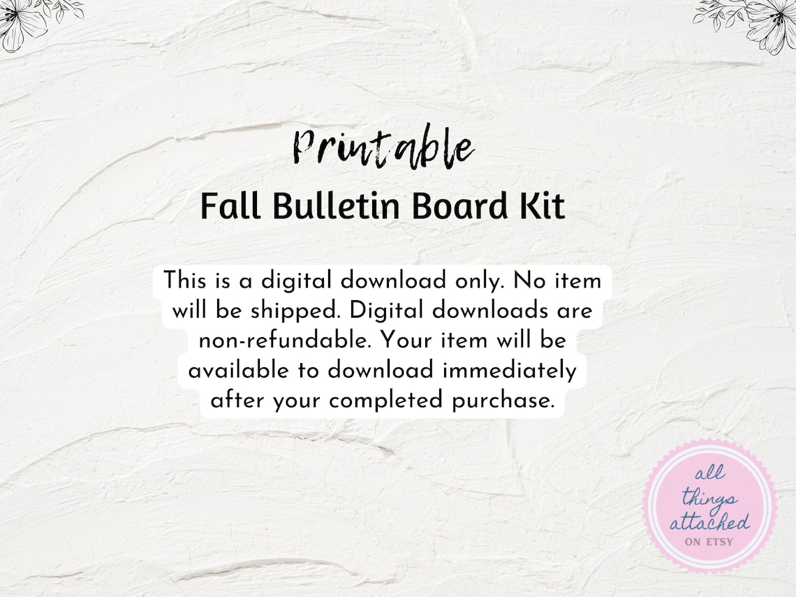 Fall Bulletin Board | Printable Pumpkin Themed Board Set | Autumn ...
