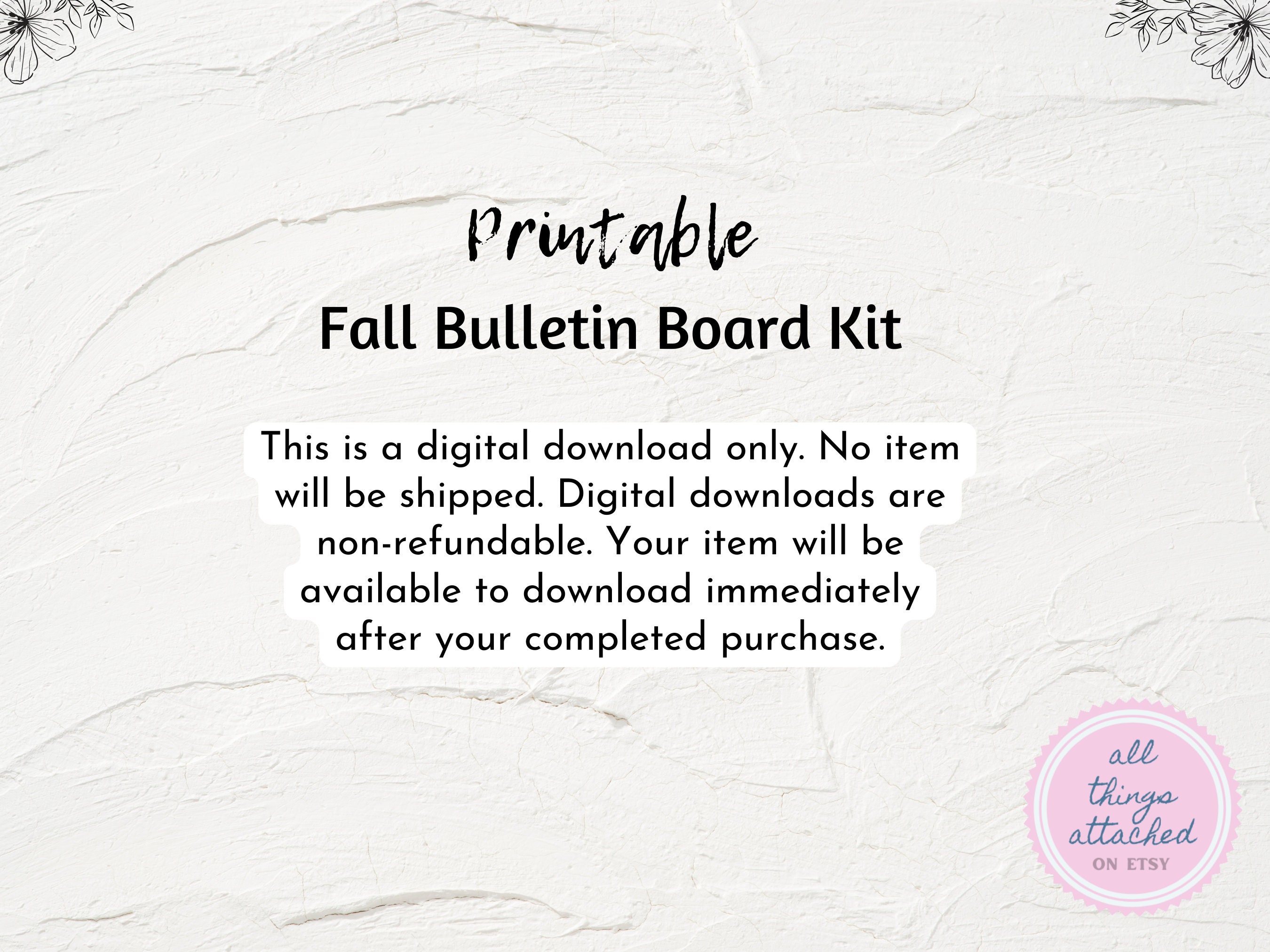 Fall Bulletin Board | Printable Pumpkin Themed Board Set | Autumn ...