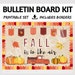 Fall Bulletin Board | Printable Pumpkin Themed Board Set | Autumn ...