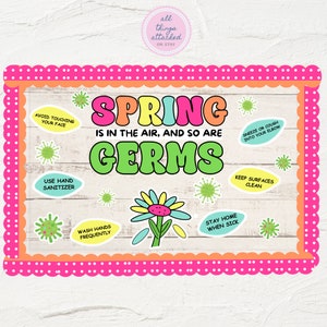 Healthy Habits Bulletin Board | Printable Spring is in the Air and so ...
