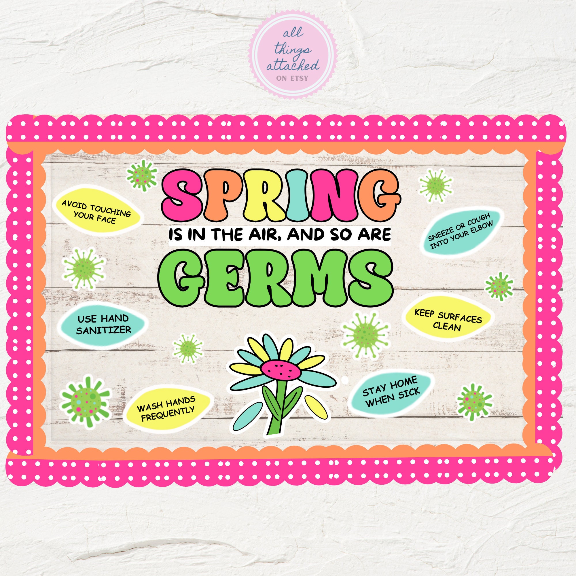 Healthy Habits Bulletin Board | Printable Spring is in the Air and so ...