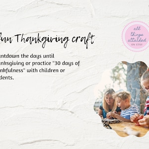 Thanksgiving Gratitude | Printable Paper Chain | I'm Thankful for | 30 ...