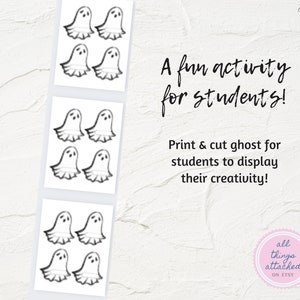 Halloween Bulletin Board | Meet Our Boo Crew | Student Ghost Activity ...