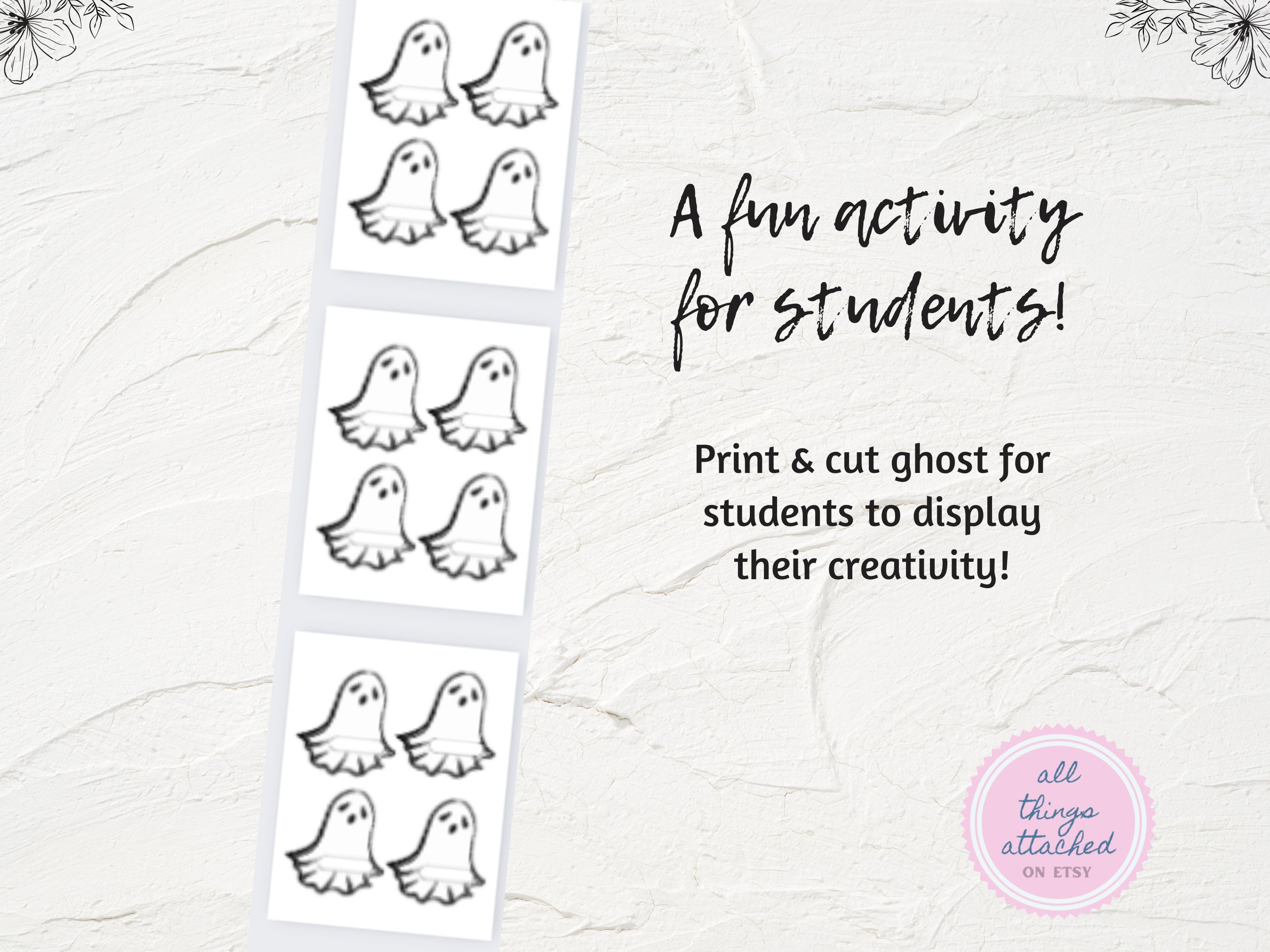 Halloween Bulletin Board | Meet Our Boo Crew | Student Ghost Activity ...