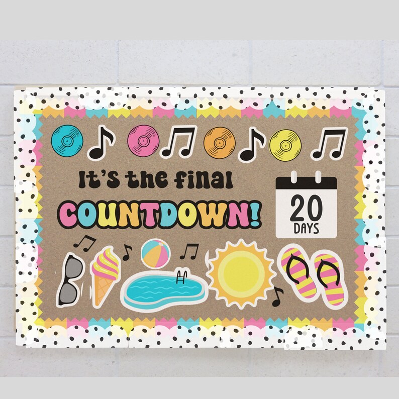 End of the Year Bulletin Board | Printable May June Bulletin Board Kit ...