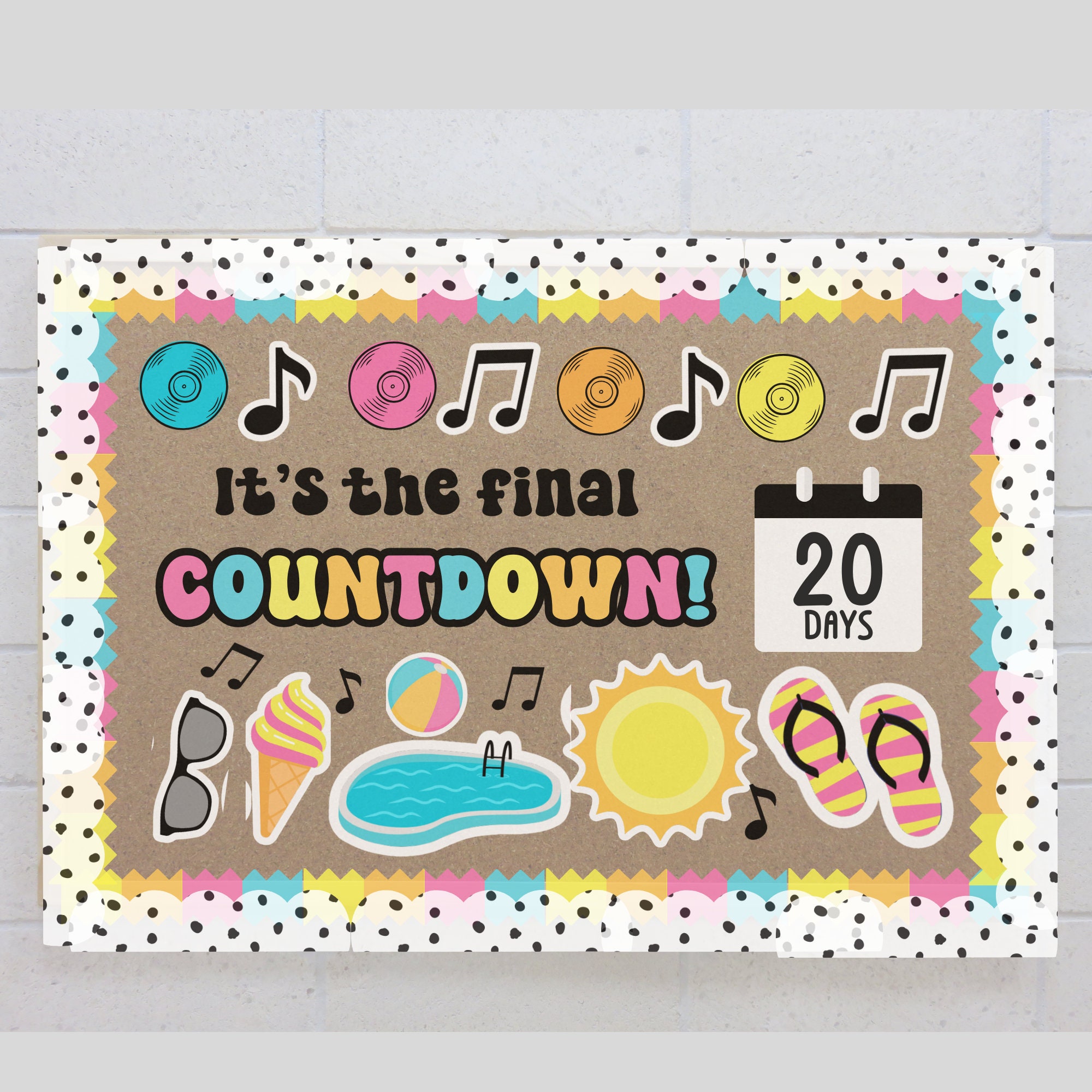 End of the Year Bulletin Board | Printable May June Bulletin Board Kit ...