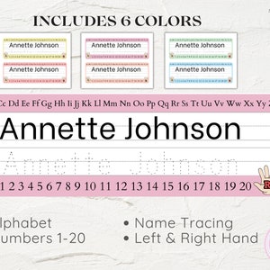 Student Desk Plates Template | Editable Student Name Cards | Student ...