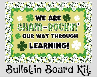 St.patrick's Day Bulletin Board Kit March Board Classroom Door Decor - Etsy