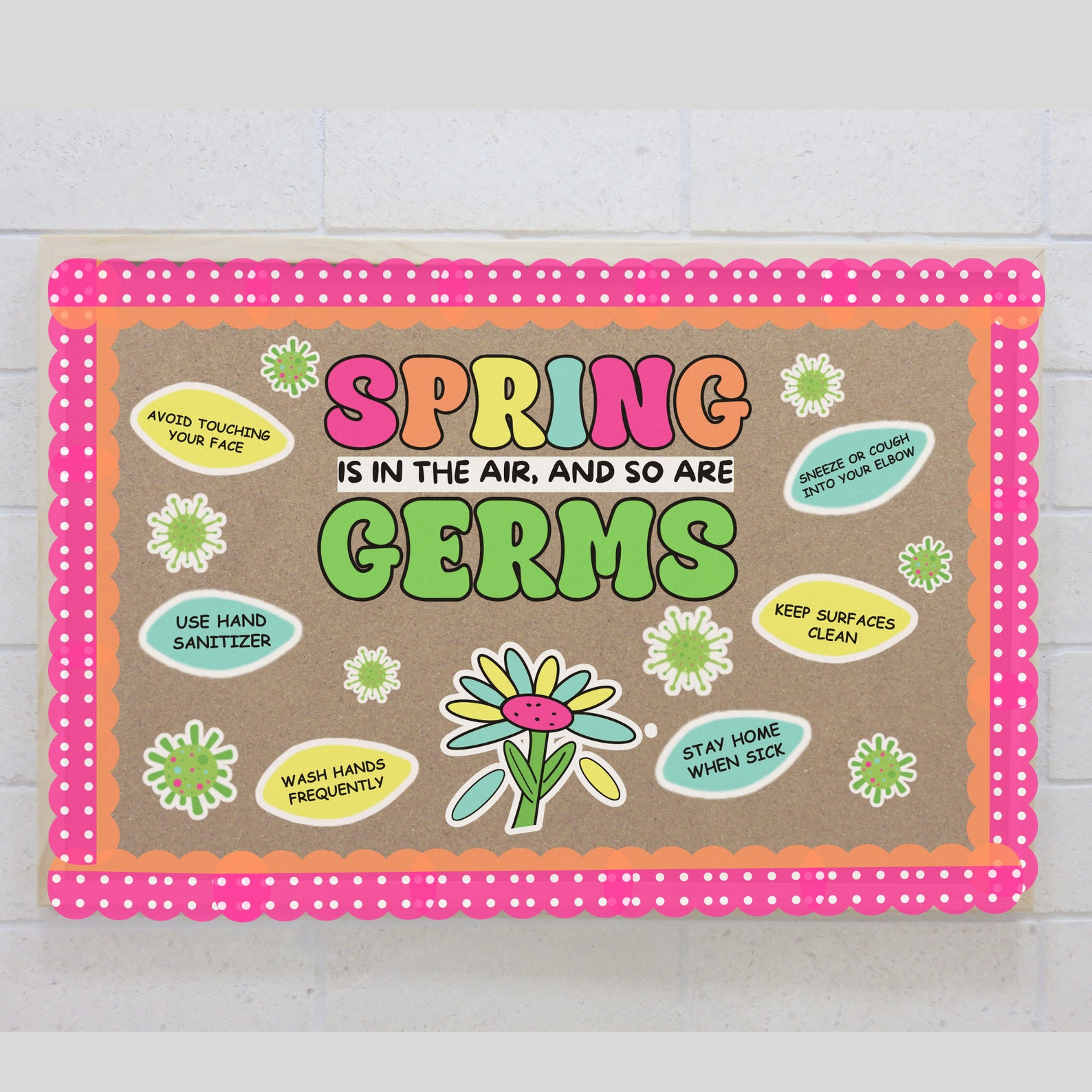 Healthy Habits Bulletin Board | Printable Spring is in the Air and so ...