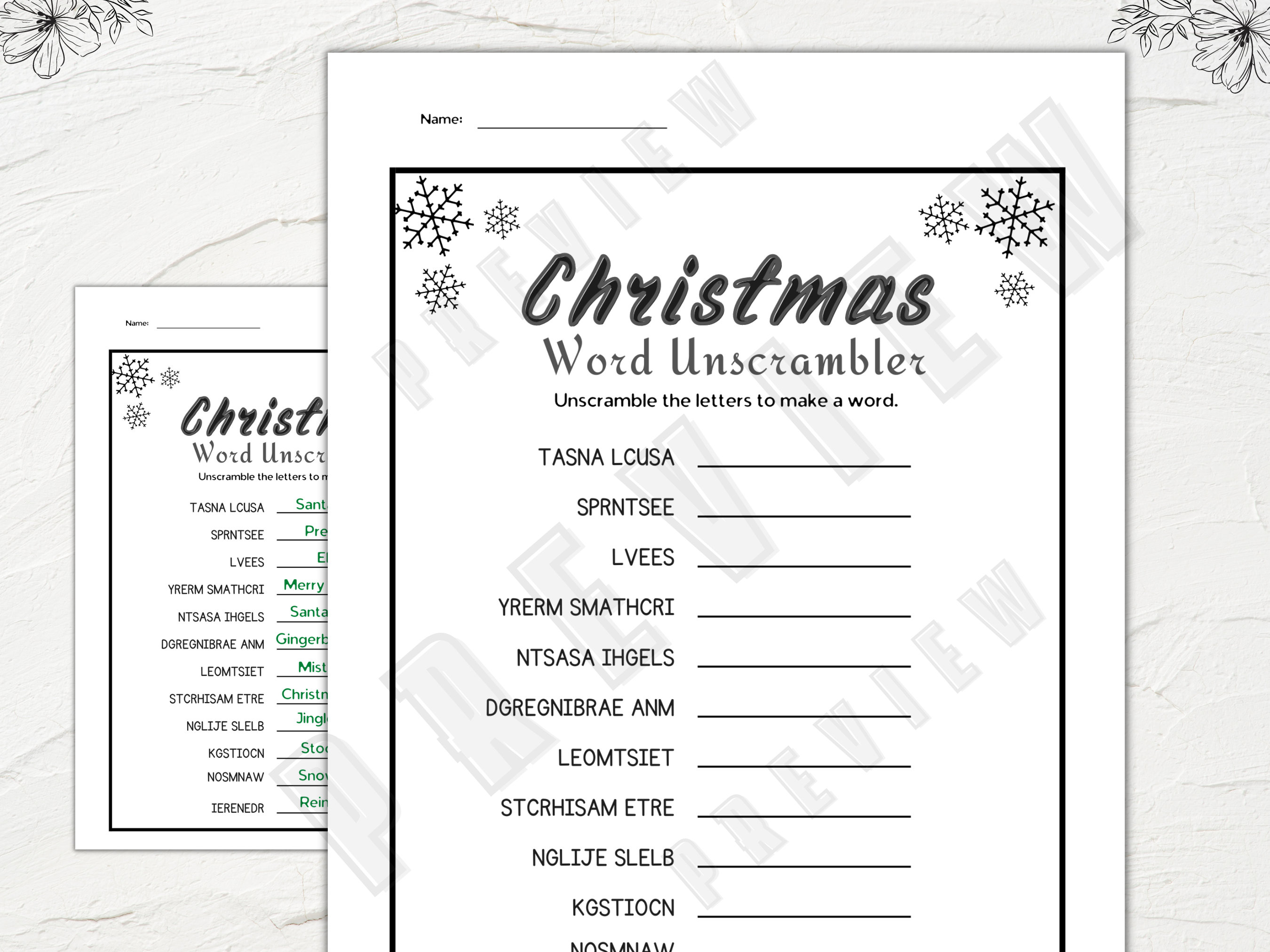 Christmas Games Christmas Activity Word Scramble Printable Worksheet christmas-games-christmas-activity-word-scramble-printable-worksheet