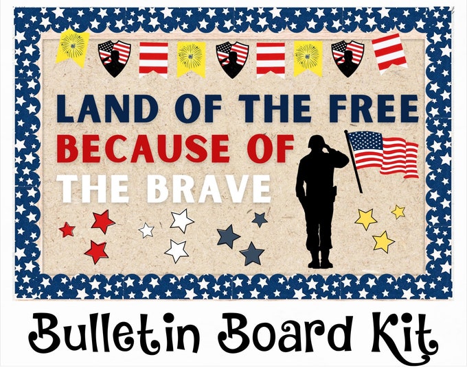 Thank You Veterans Bulletin Board Cutouts Decor - Etsy Canada