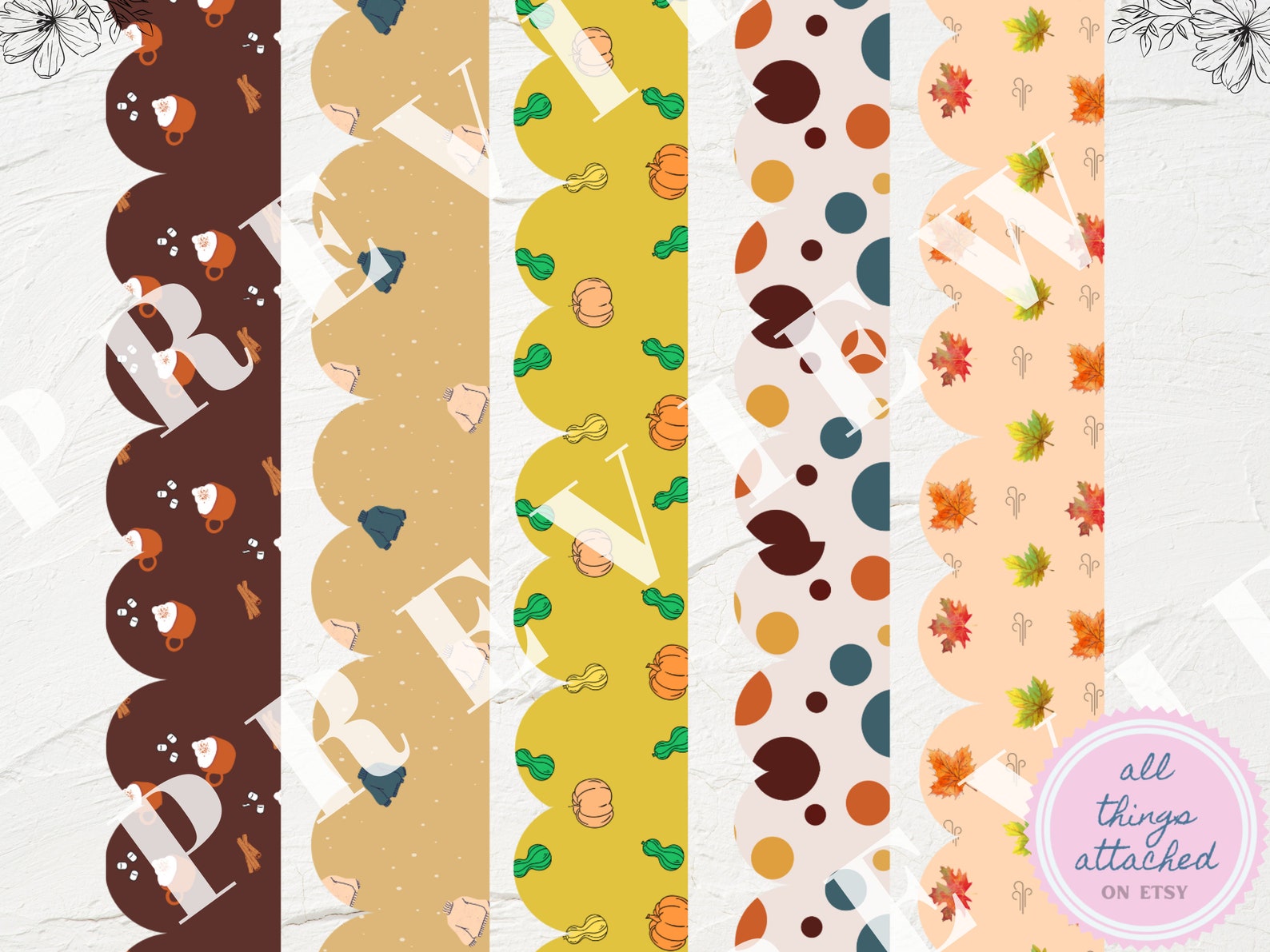 Fall Bulletin Borders | Printable Bulletin Board Borders | Classroom ...