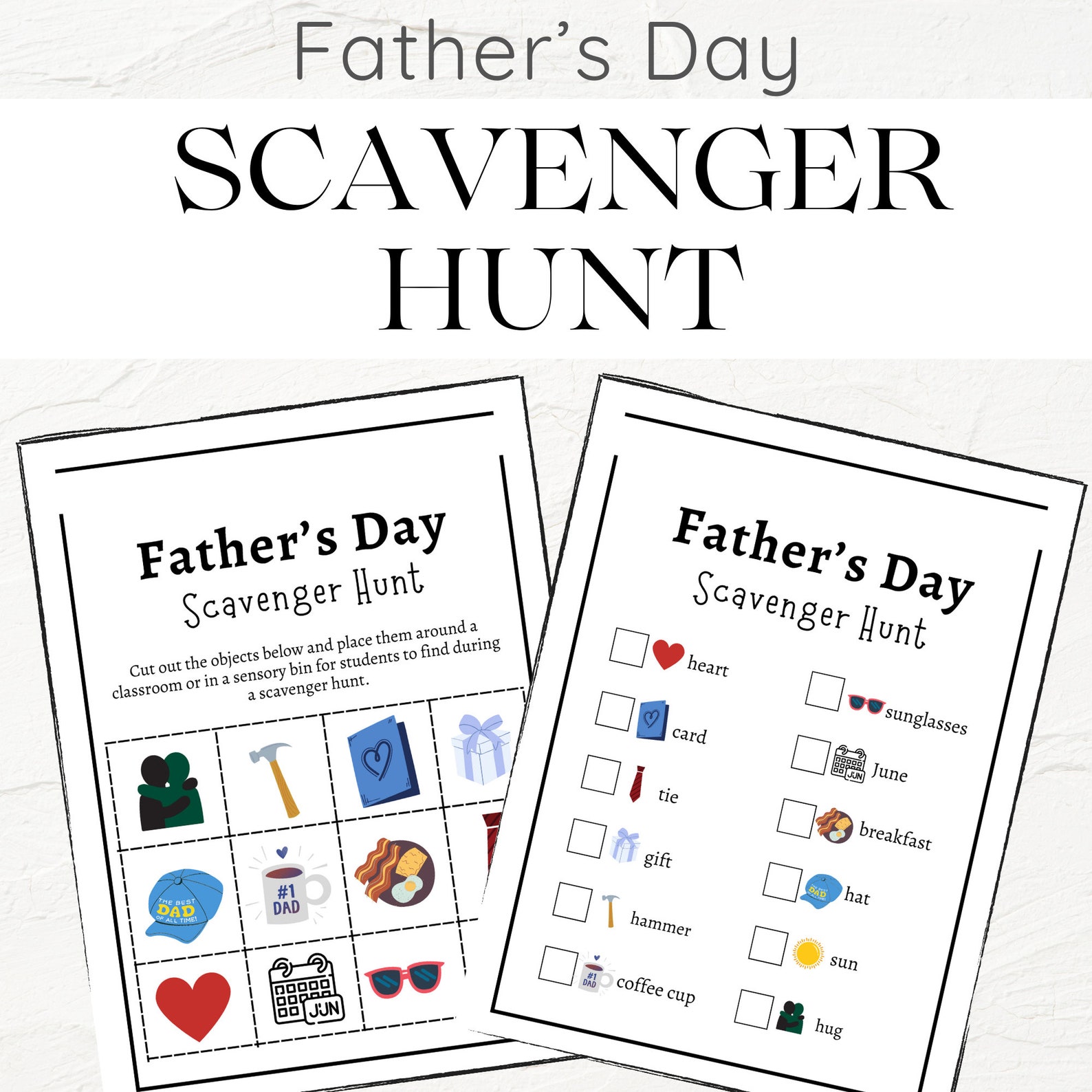 Father's Day Scavenger Hunt | Printable Scavenger Hunt | Father's Day ...