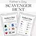 Father's Day Scavenger Hunt | Printable Scavenger Hunt | Father's Day ...
