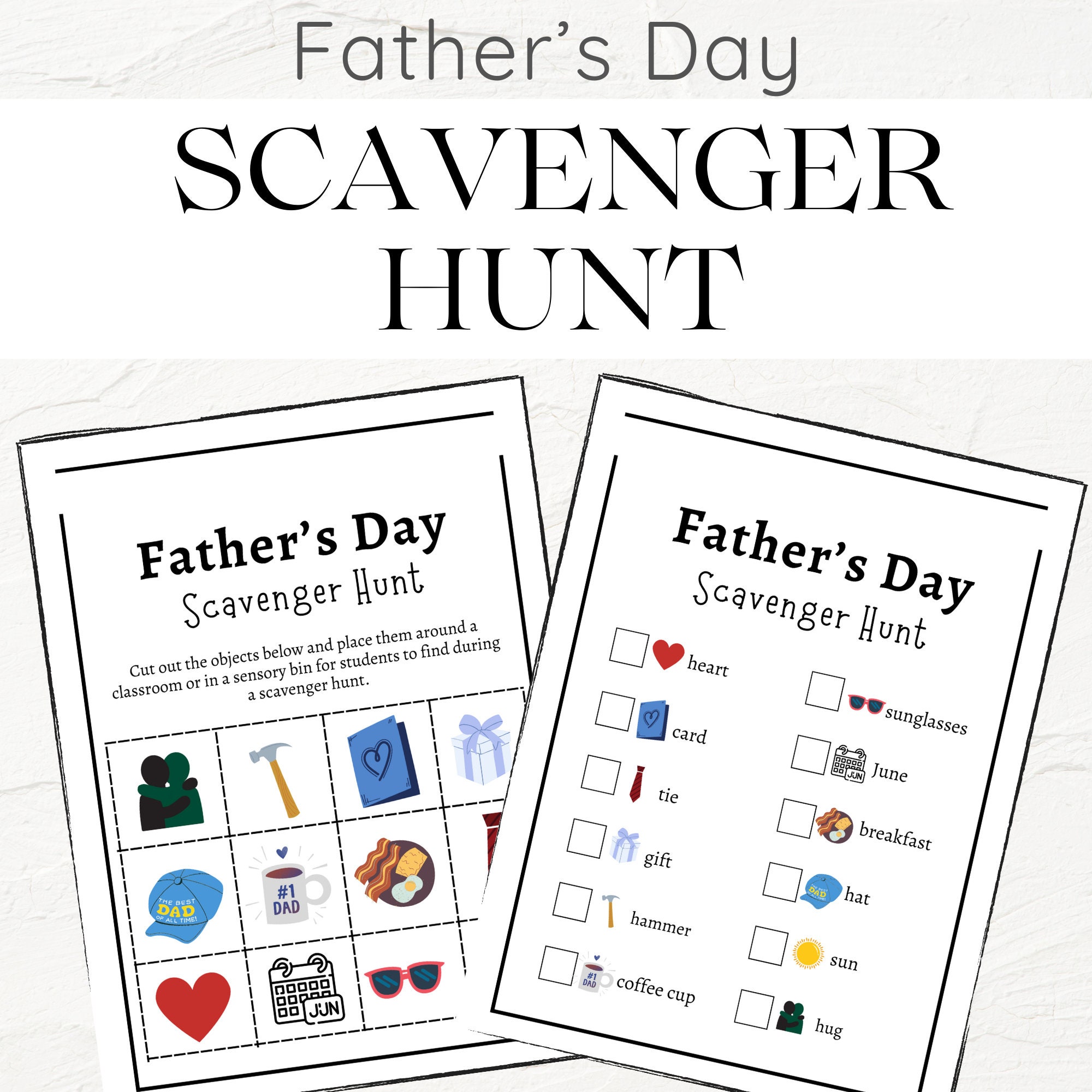 Father's Day Scavenger Hunt | Printable Scavenger Hunt | Father's Day ...