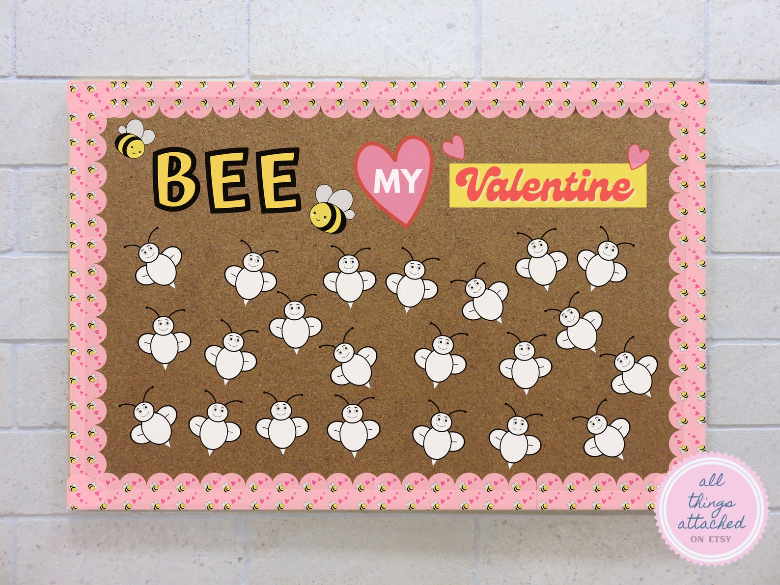 Valentine's Day Bulletin Board Set | Printable February Bulletin Board ...