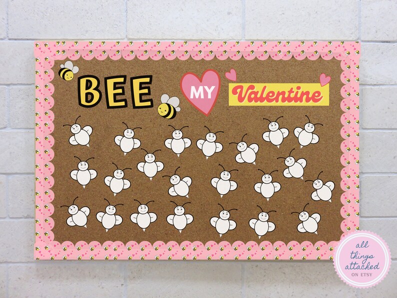 Valentine's Day Bulletin Board Set | Printable February Bulletin Board ...