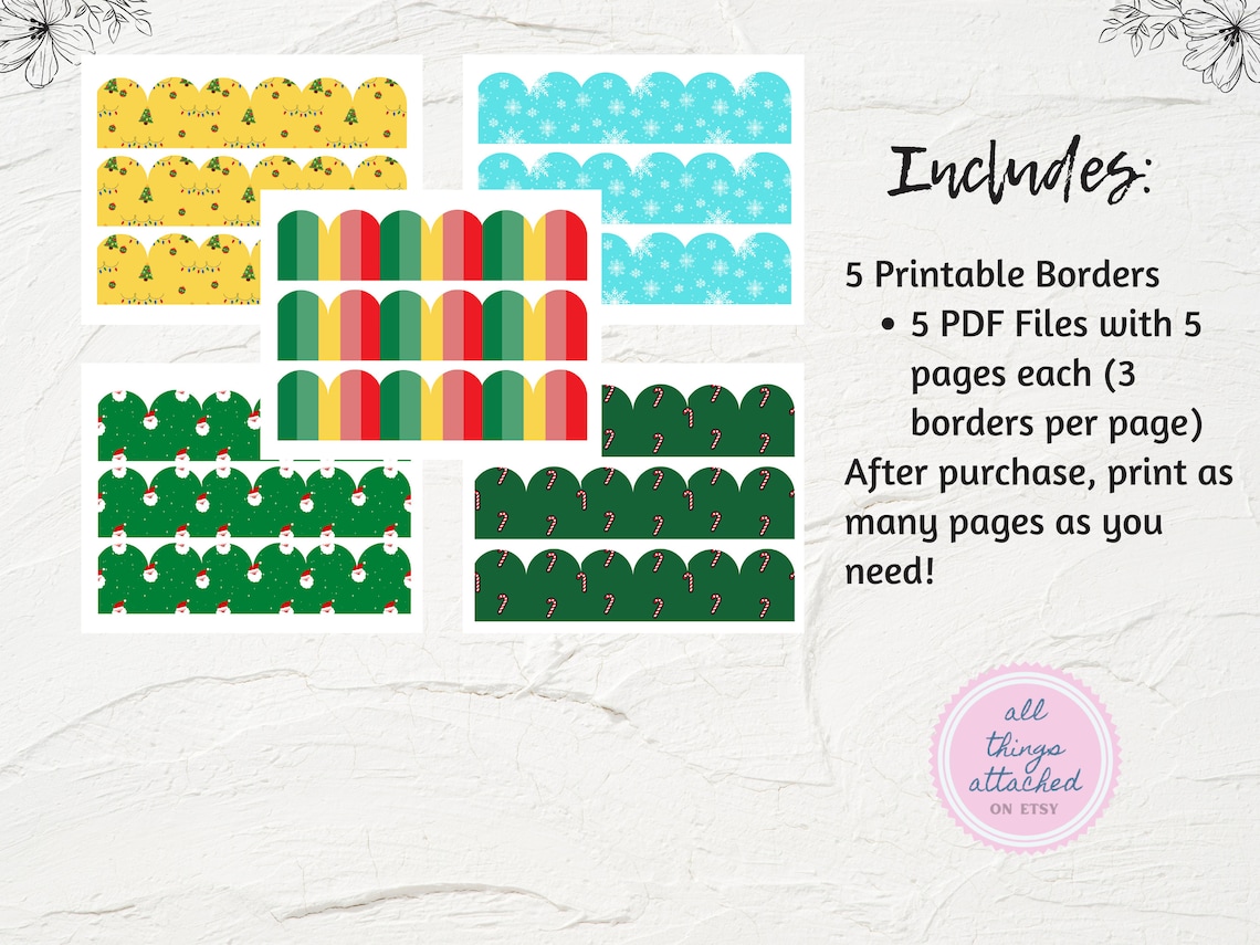 Christmas Bulletin Board | Printable Bulletin Board Borders | Winter ...