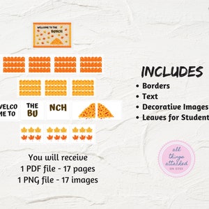 Fall Themed Bulletin Board Set | Printable Back to School Board Kit ...