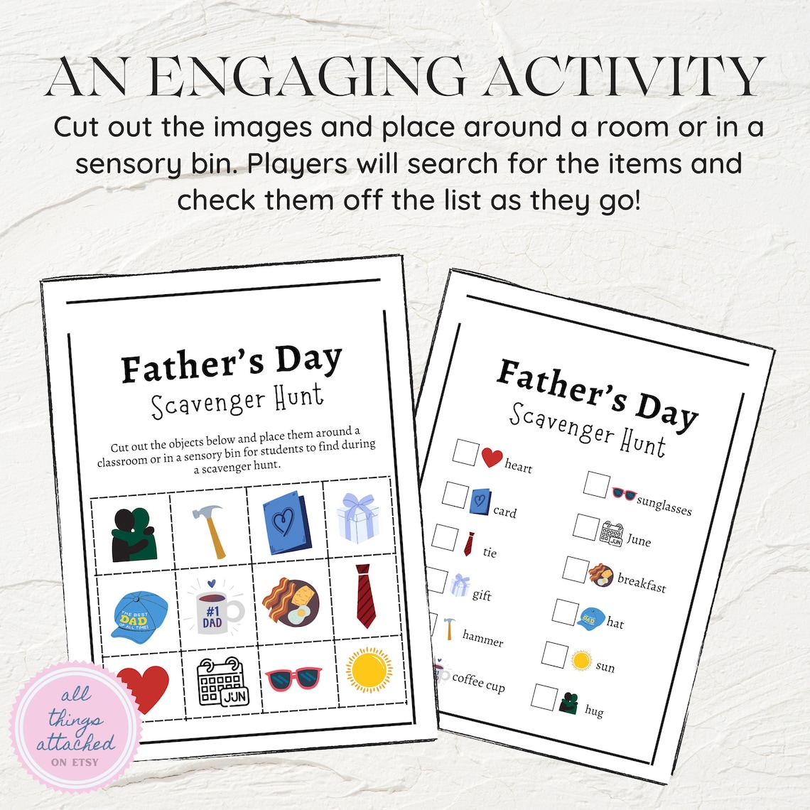 Father's Day Scavenger Hunt | Printable Scavenger Hunt | Father's Day ...