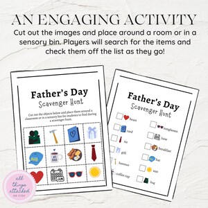 Father's Day Scavenger Hunt | Printable Scavenger Hunt | Father's Day ...