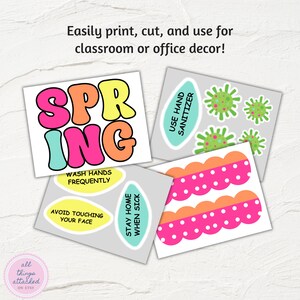 Healthy Habits Bulletin Board | Printable Spring is in the Air and so ...