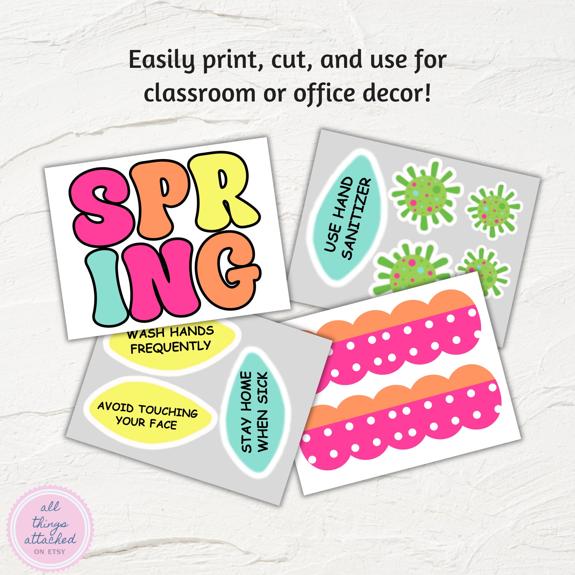 Healthy Habits Bulletin Board Printable Spring is in the Air and so Are ...