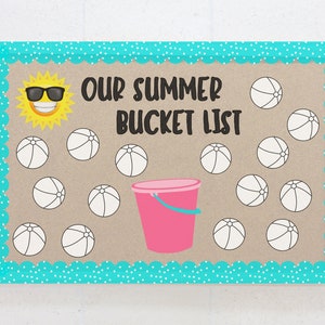May Bulletin Board Kit | Our Summer Bucket List | With Classroom ...