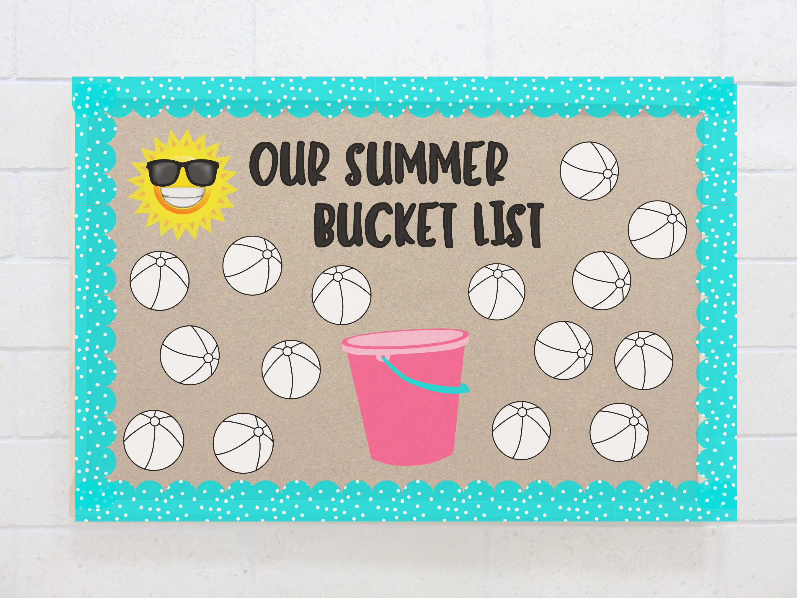 May Bulletin Board Kit | Our Summer Bucket List | With Classroom ...