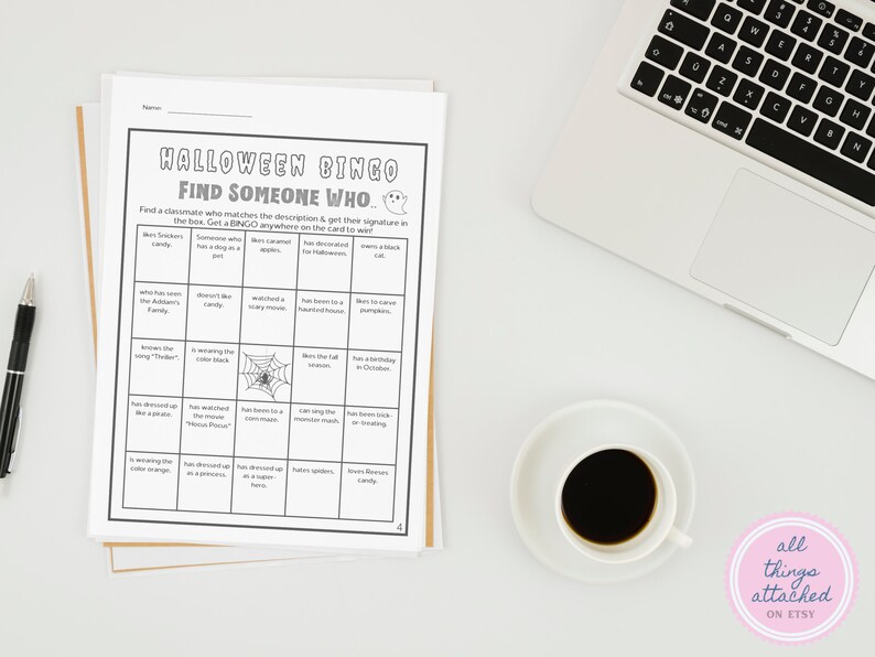 Halloween Games | Halloween Bingo | Find the Guest Who | Printable Find ...