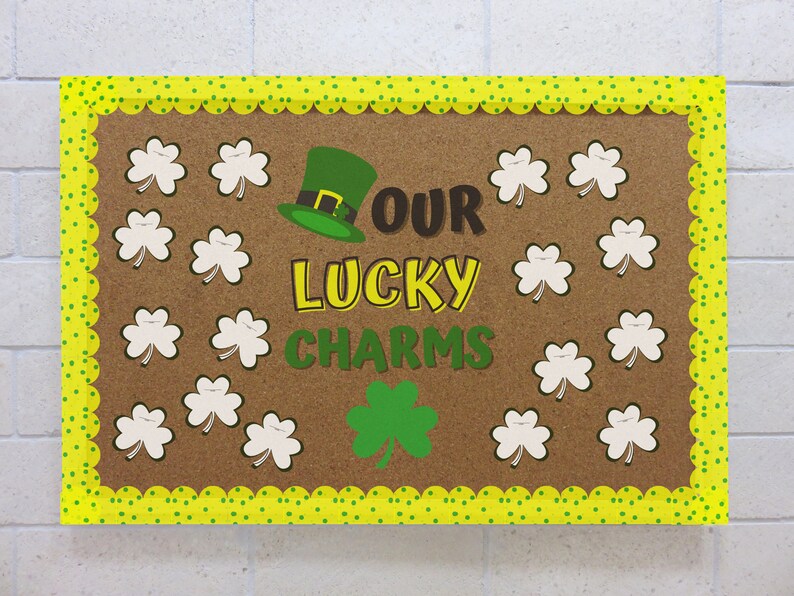 St. Patricks Themed Bulletin Board | Printable Bulletin Board Kit | Our ...