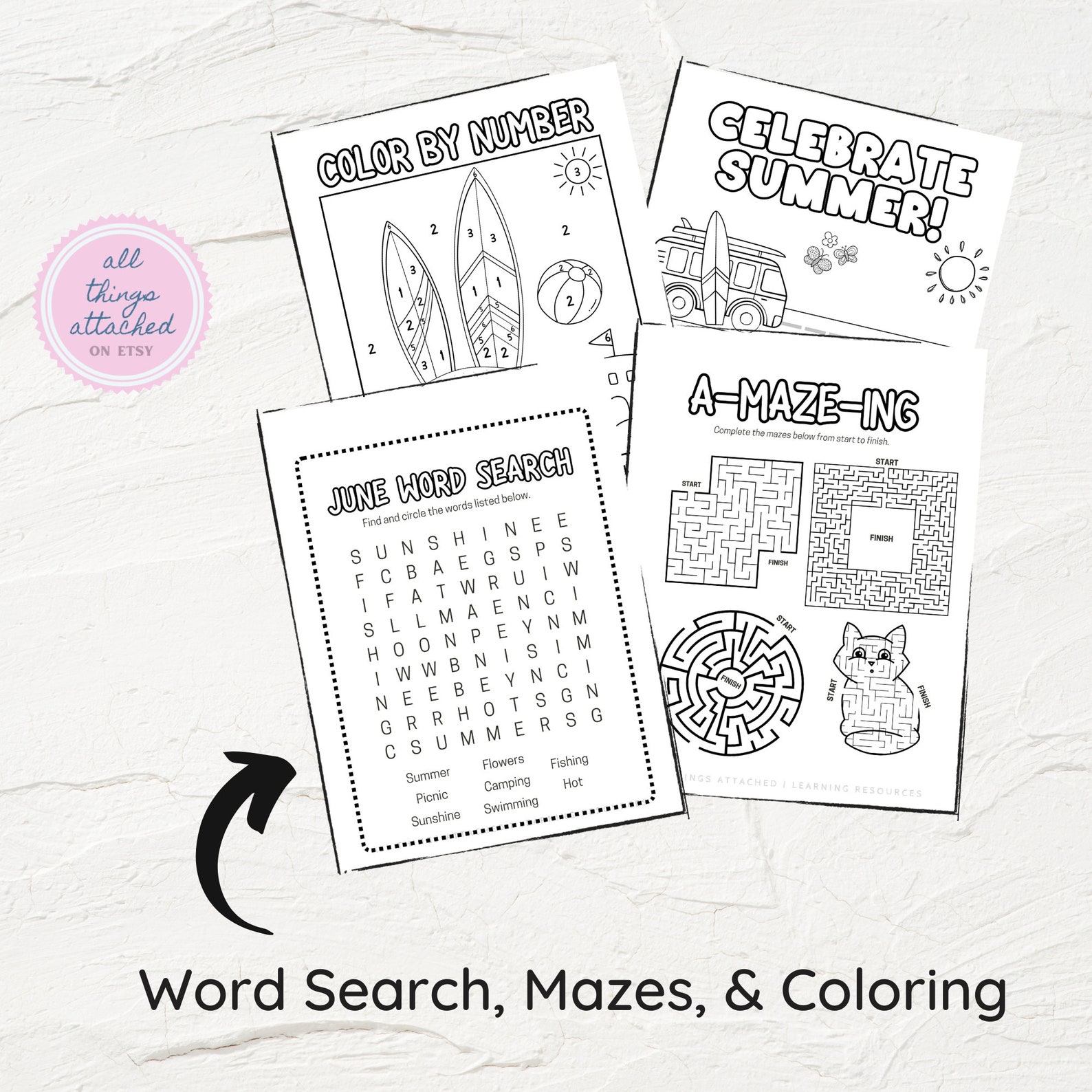 2nd 3rd 4th Grade Worksheets | Early Finishers Work Packet for June ...