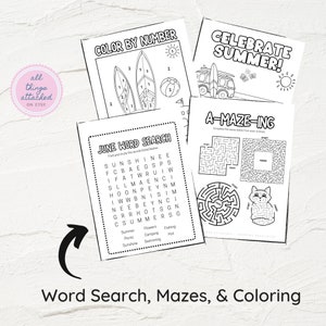 2nd 3rd 4th Grade Worksheets | Early Finishers Work Packet for June ...