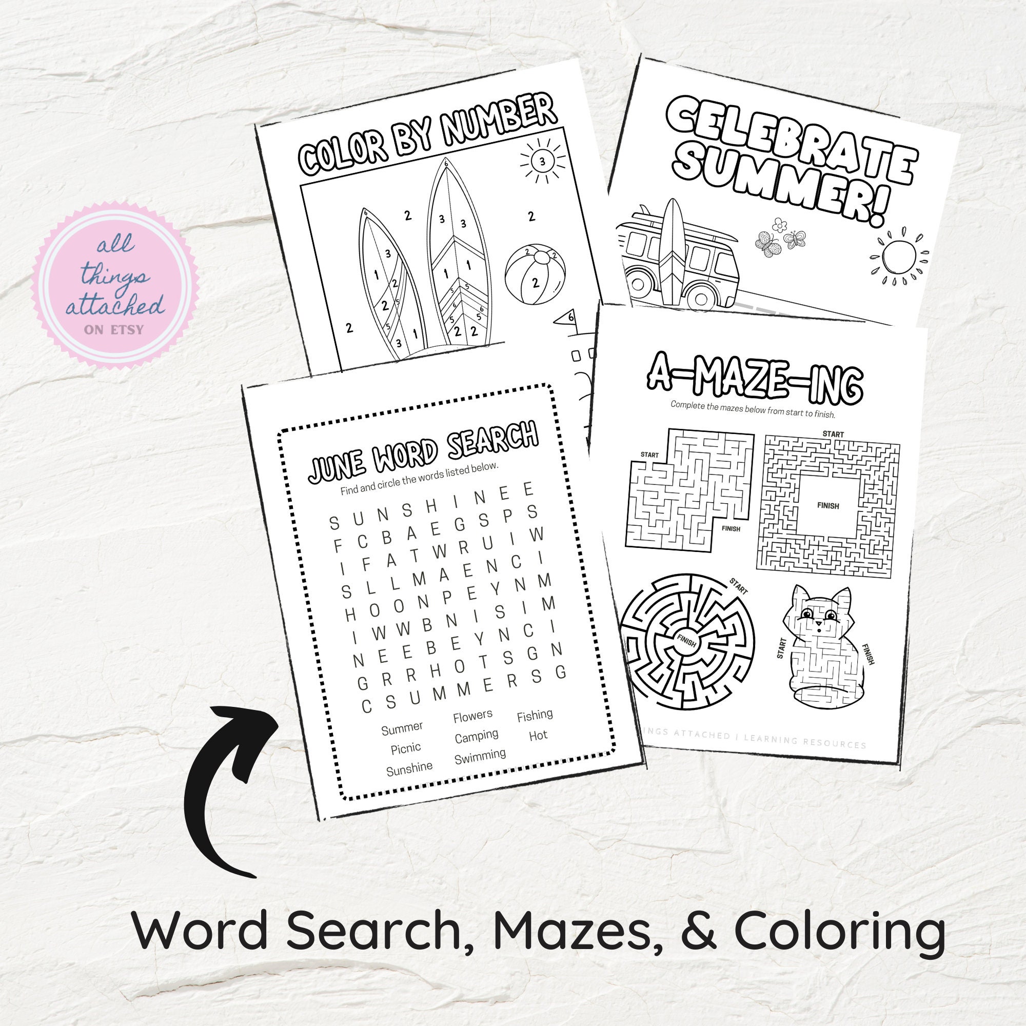 2nd 3rd 4th Grade Worksheets | Early Finishers Work Packet for June ...