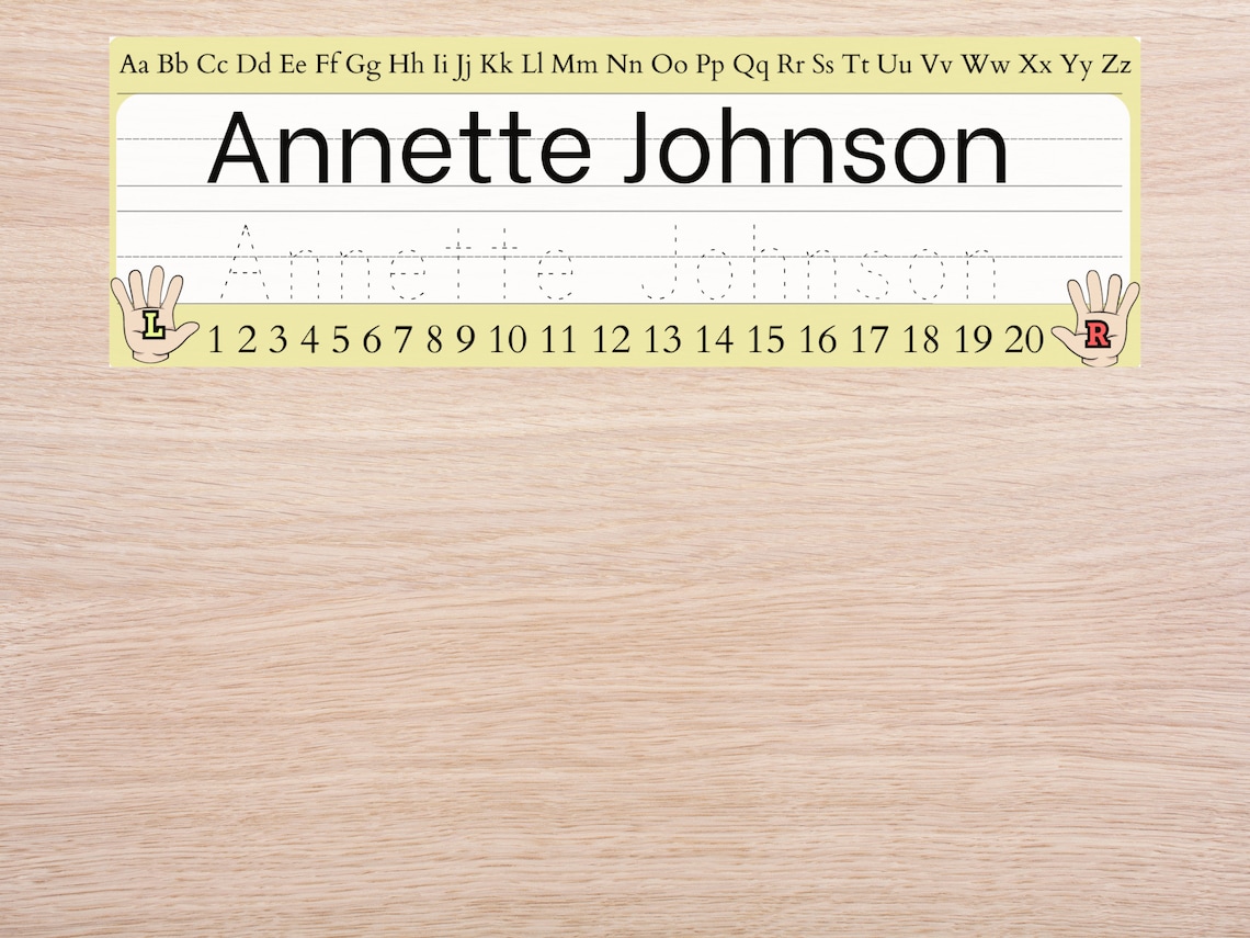 Student Desk Plates Template Editable Student Name Cards Student Desk ...