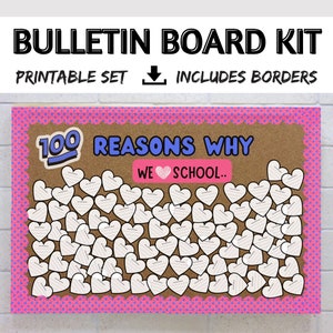 100th Day of School Bulletin Board | Printable 100th Day Bulletin Board ...
