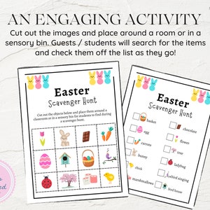 Easter Scavenger Hunt | Printable Easter Activity for Kids | Easter ...