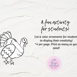 Thanksgiving Themed Bulletin Board Kit | Printable November Board ...