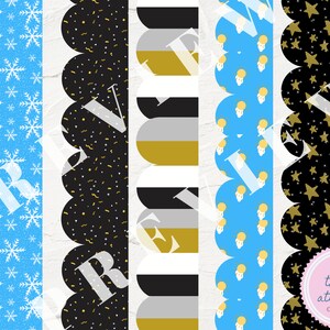 New Years Printable Borders | January Bulletin Board Borders ...
