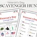 Veteran's Day Scavenger Hunt | Printable Veteran's Day Activity for ...