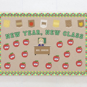 New Year New Class Bulletin Board | Back to School Bulletin Board Idea ...