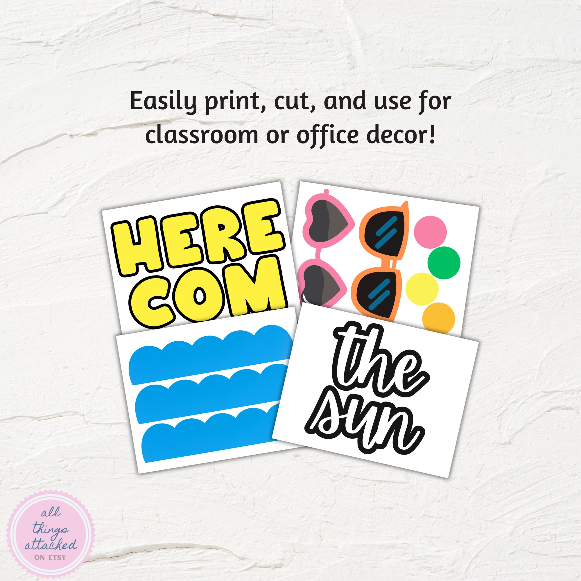 Summer Bulletin Board | Printable Beginning of the Year Bulletin Board ...