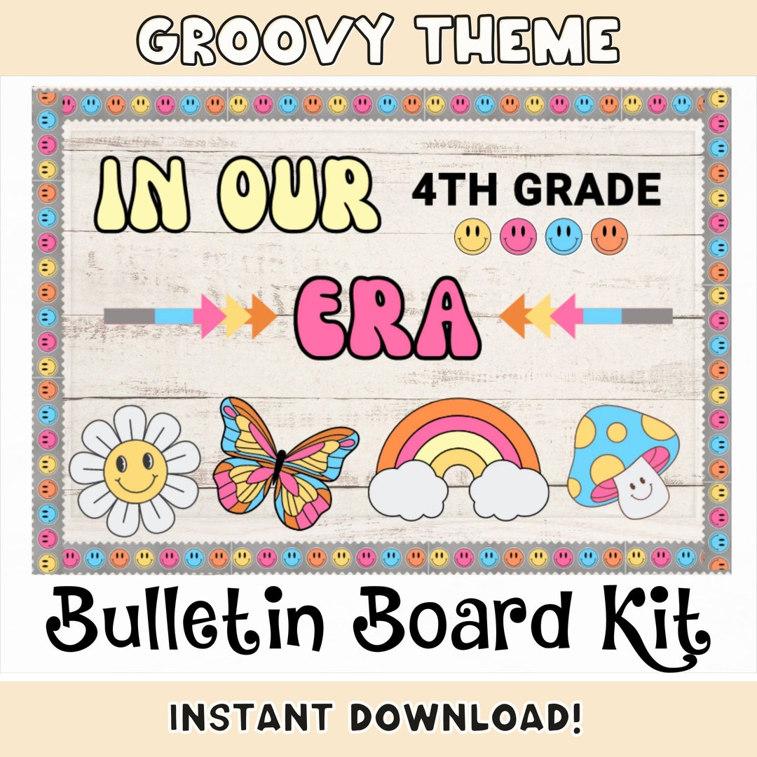 In Our Era Board | Printable Bulletin Board Kit | Groovy Classroom ...