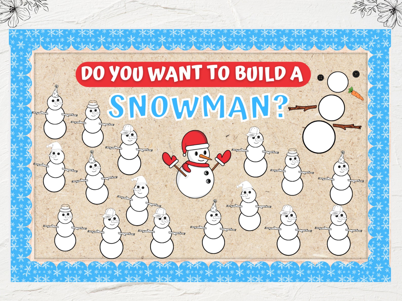 Winter Bulletin Board Kit | Printable January Bulletin Board Set ...