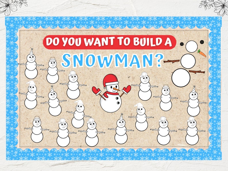 Winter Bulletin Board Kit | Printable January Bulletin Board Set ...