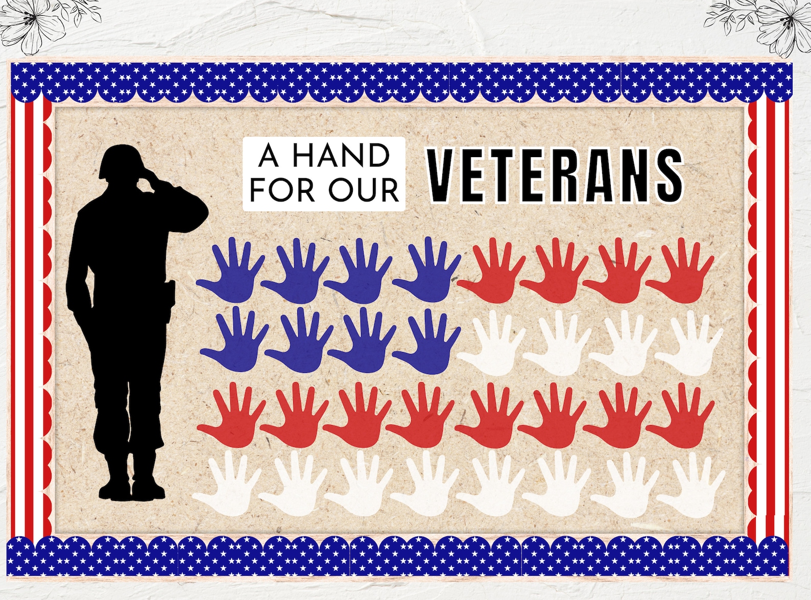 Veteran's Day Bulletin Board Idea | Printable Bulletin Board Kit | A ...