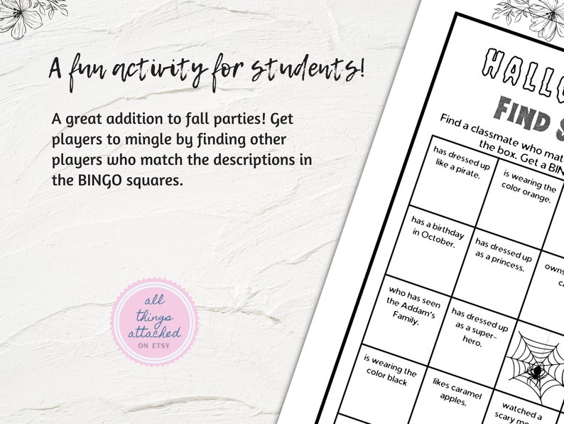 Halloween Games | Halloween Bingo | Find the Guest Who | Printable Find ...