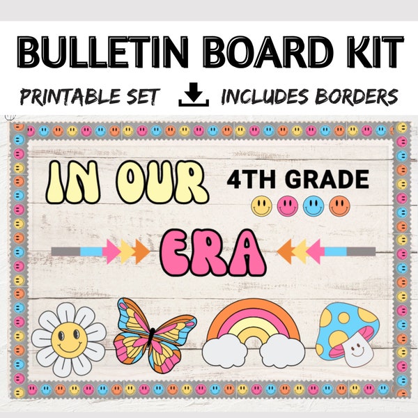 Back to School Groovy Bulletin Board - Etsy