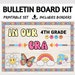 In Our Era Board Printable Bulletin Board Kit Groovy Classroom Decor ...