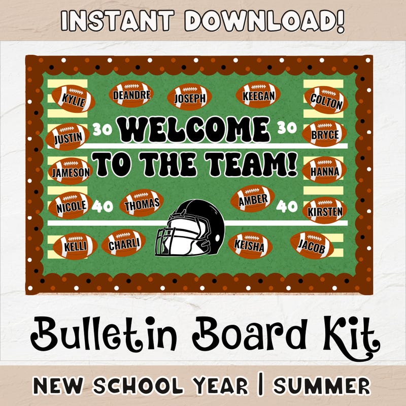 Football Bulletin Board - Etsy